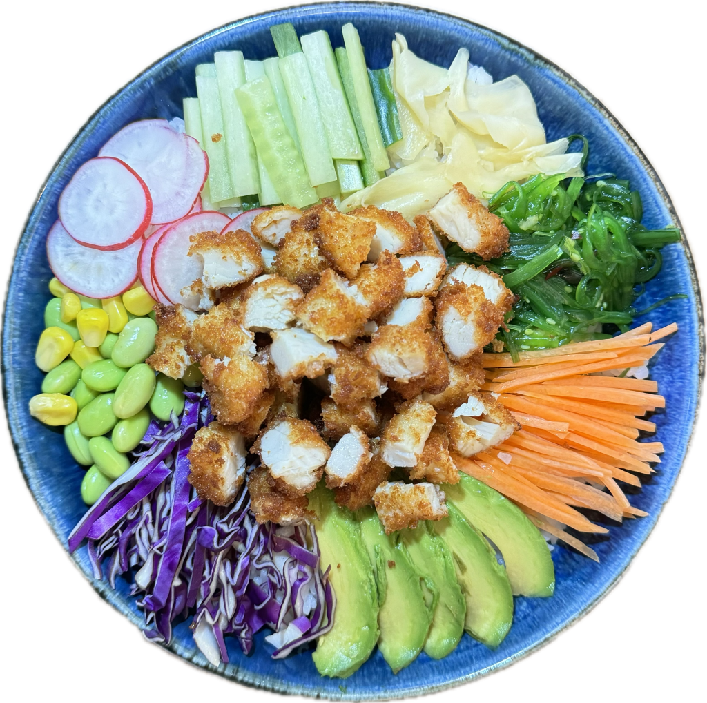 74. Kylling poke - MR Fish Sushi Restaurant