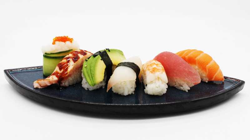 M1. Nigiri Mix Menu (7 stk.) - MR Fish Sushi Restaurant